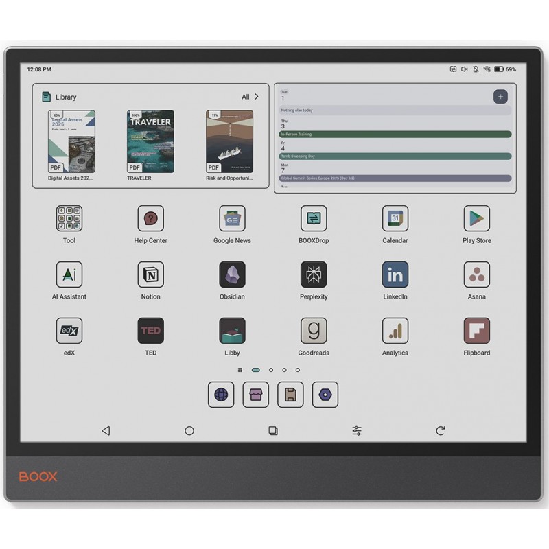 BOOX Tab X C – 13.3" Color ePaper Tablet with Android 13 & Stylus Support