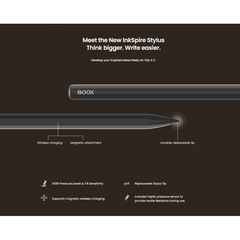 InkSpire Stylus for Tab X C – Precise eReader Pen