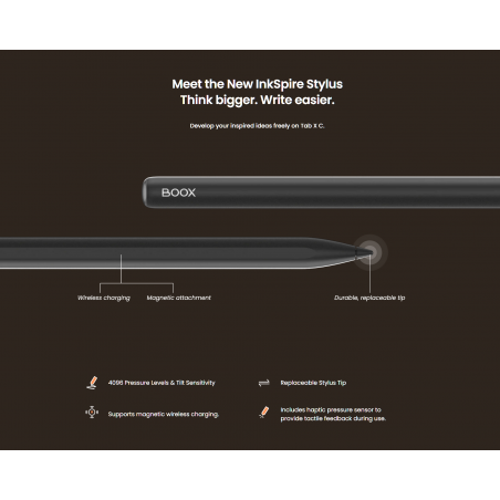 Boox InkSpire Stylus für Tab X C:– Präziser Eingabestift für Tab X C